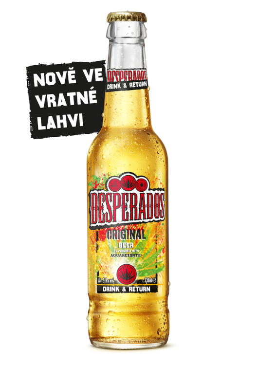 Desperados uvádí na trh zálohované skleněné třetinky | MediaGuru