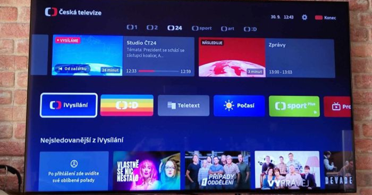 Česká televize představila nový HbbTV portál | MediaGuru