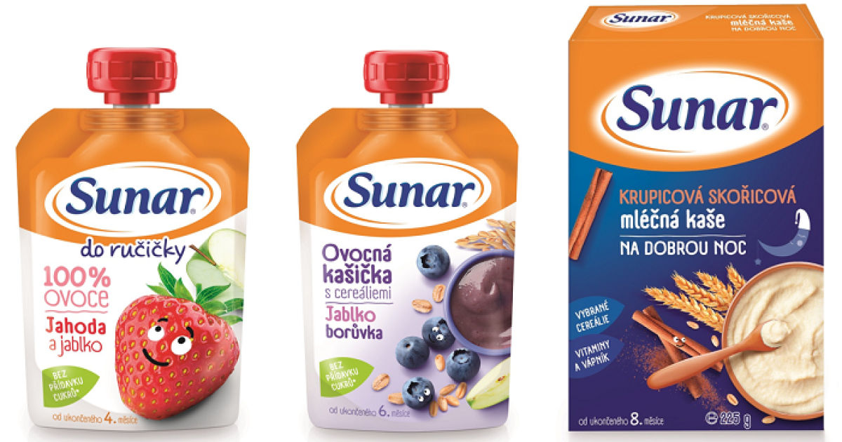 Produkty Sunárek mění obal, nově pod značkou Sunar | MediaGuru