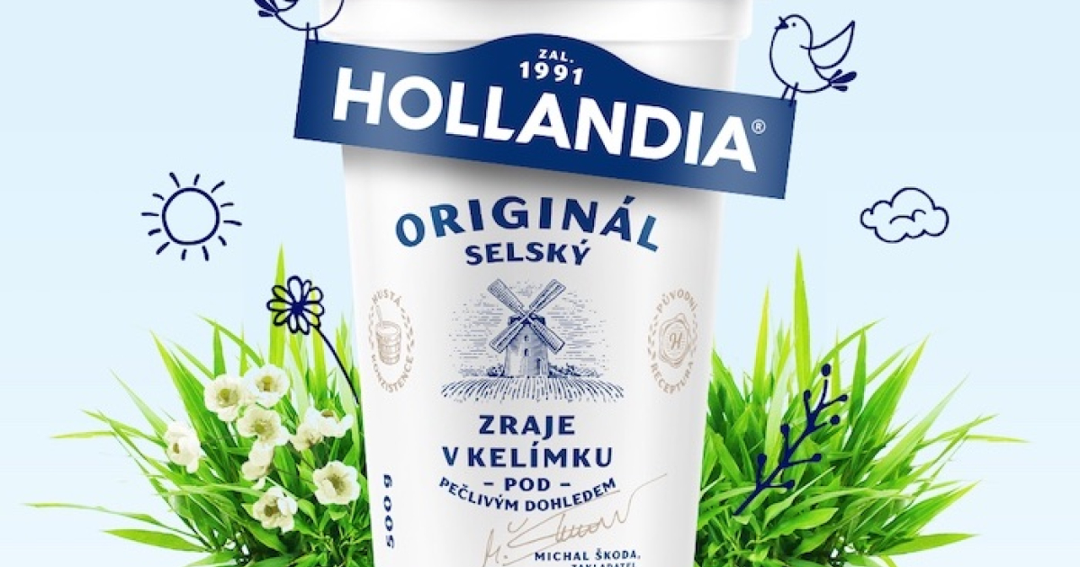 Hollandia redesignuje obaly, sází na čistotu a lehkost | MediaGuru