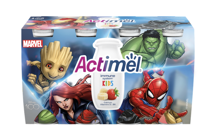 Actimel cílí na dětské snídaně, podporuje limitku Marvel | MediaGuru